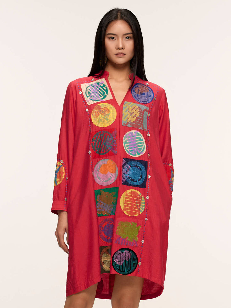 Double Stamp Coaster Dress – Chula Fashion